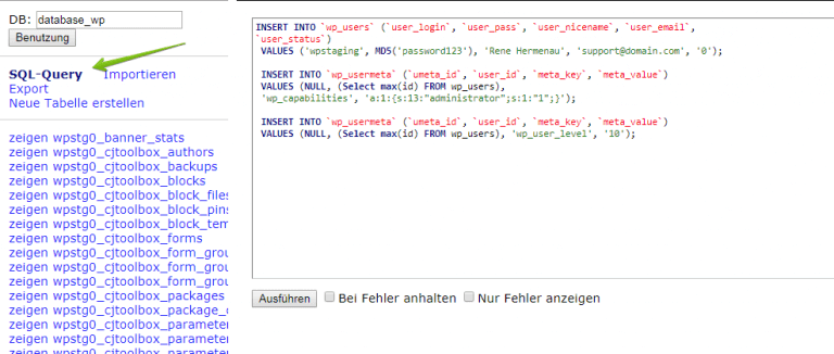 How to Create and Add an Admin User With MySQL in WordPress • WP STAGING