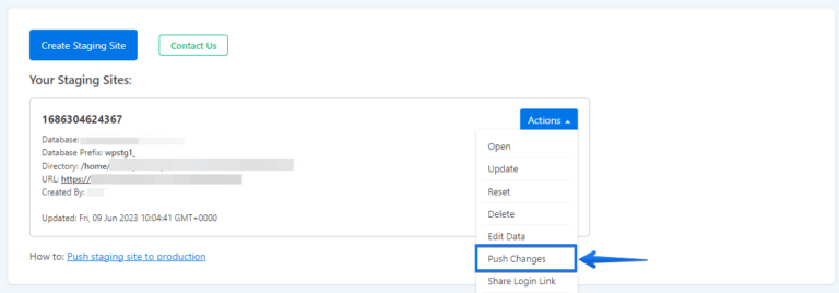 Push a Staging Site to Live Production Site • WP STAGING