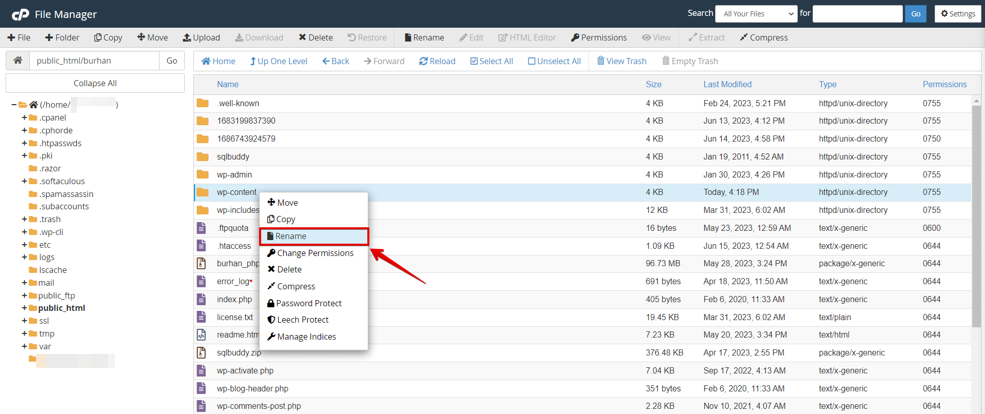 How to Change the 'wp-content' Folder Name in WP?